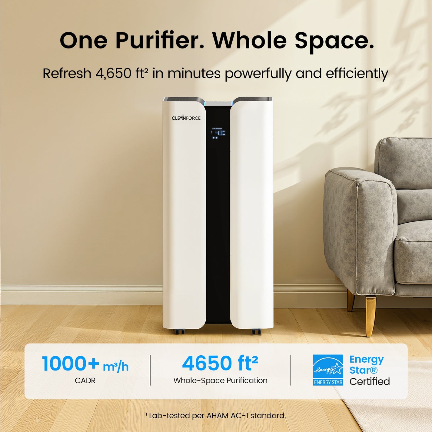 CLEANFORCE MEGA1000 Air Purifier for home large room – CleanForce